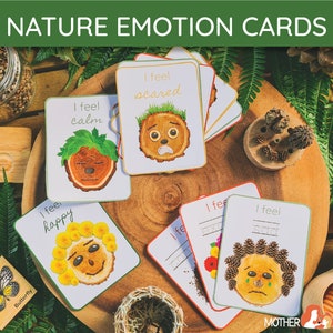 Nature Emotion Printables for Kids Montessori Emotion - Etsy