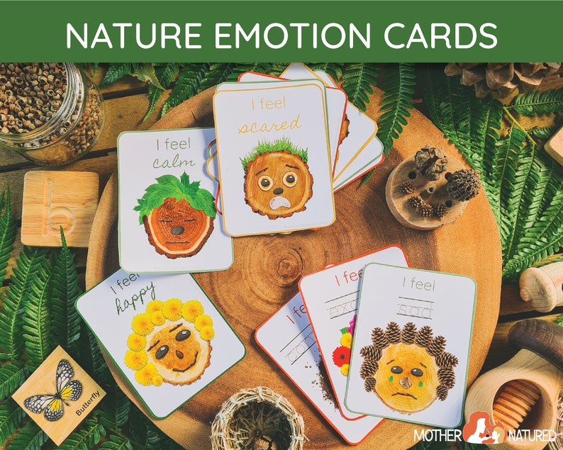 Nature Emotion Printables for Kids Montessori Emotion - Etsy