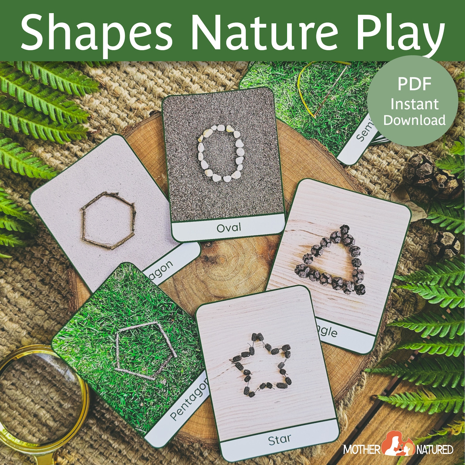 Nature Shapes Loose Parts | Nature Shapes Preschool | Nature Shapes ...