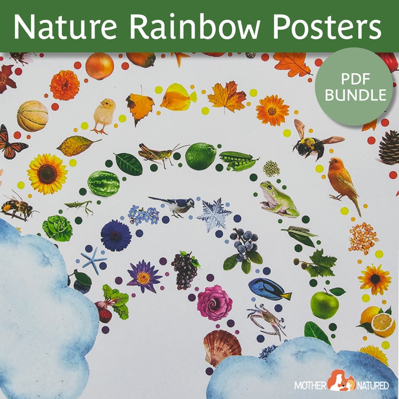 Rainbow Printable Rainbow Posters Nature Rainbow Rainbow - Etsy Australia