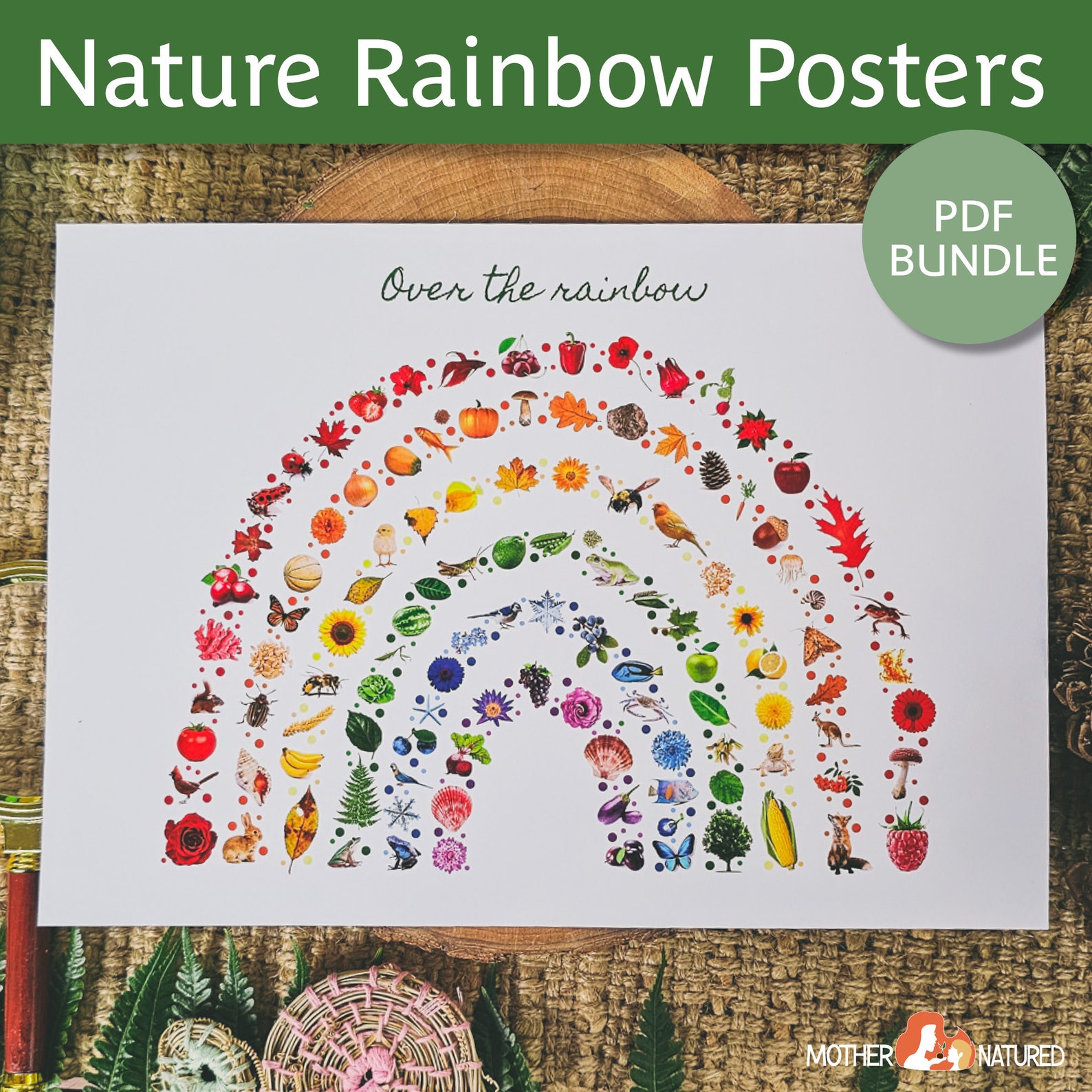 Rainbow Printable Rainbow Posters Nature Rainbow Rainbow - Etsy Australia
