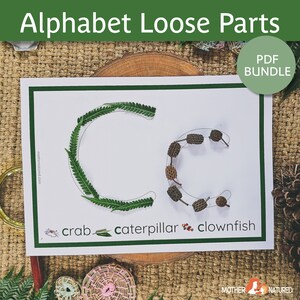 Alphabet Loose Parts Play Mats | Loose Parts Preschool | Loose Parts ...