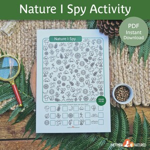 Nature I Spy Activity | Nature Hunt Activity | Outdoor Exploration I ...