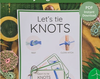 Knot Tying Guide Printable How to Tie Knots Learning - Etsy
