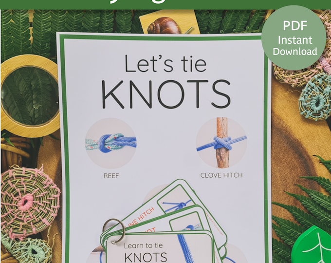 Knot Tying Guide Printable How to Tie Knots Learning Materials Knot ...