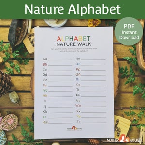 Alphabet Scavenger Hunt | Alphabet Waldorf | Alphabet Nature Hunt ...