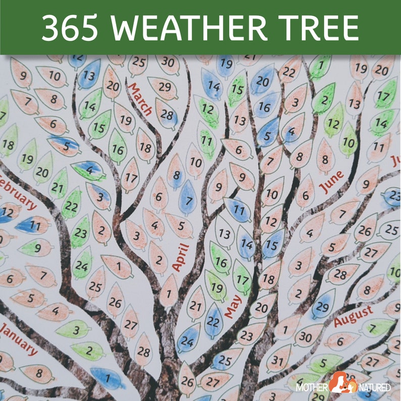 Weather Observation Tree 365 Weather Tree Printable - Etsy