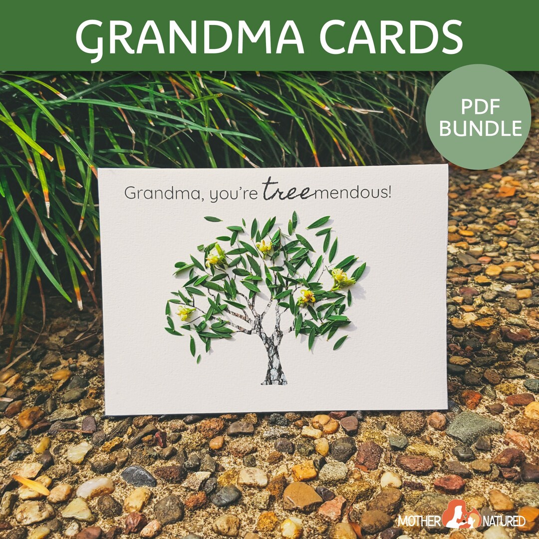 GRANDMOTHER CARDS Grandma Cards Grandma Craft Montessori - Etsy