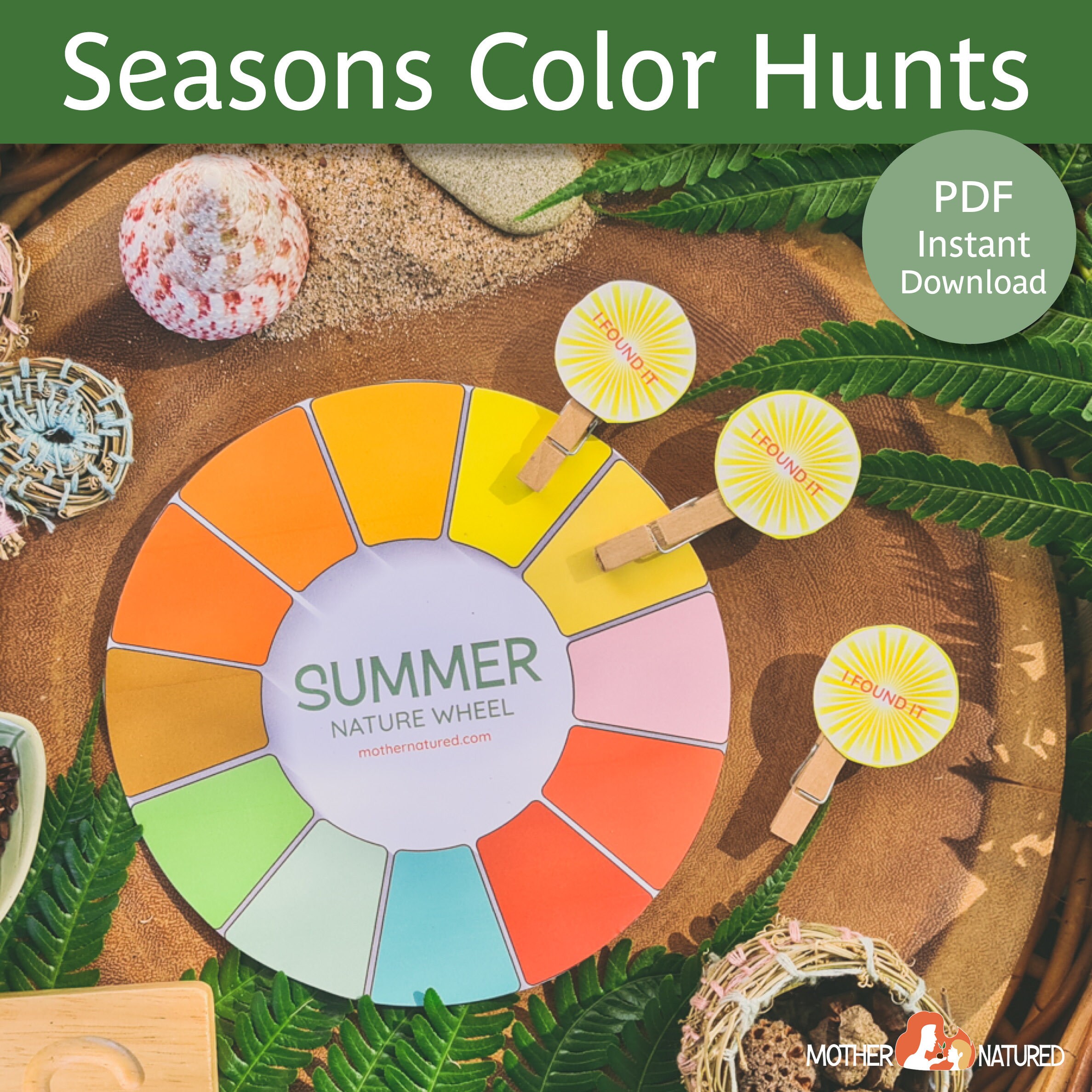 SEASONAL COLOR HUNT | Seasonal Nature Color Wheels | Spring Hunt ...