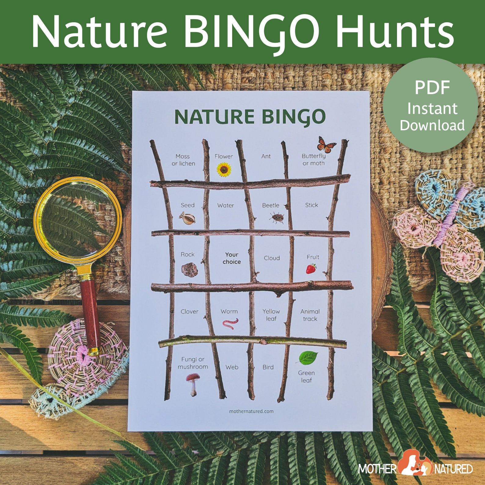 Nature Bingo Activity | Nature Bingo Scavenger Hunt | Nature Bingo Hunt ...