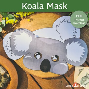 Koala Mask | Koala Pretend Play | Australian Animal Masks | Australian ...