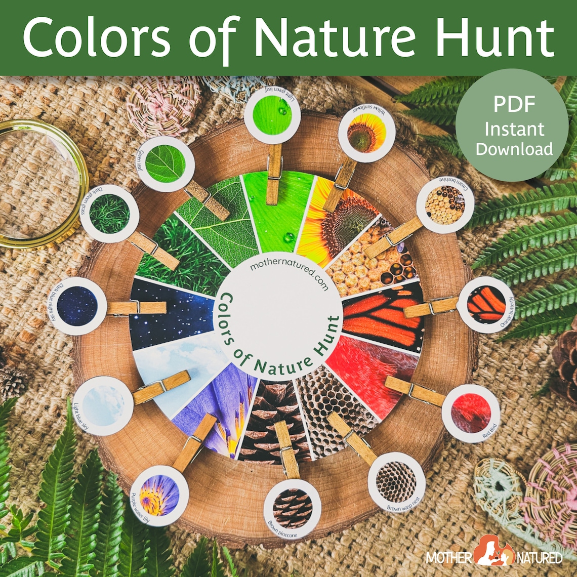 Nature Color Hunt | Nature Colour Activity | Nature Color Wheel ...