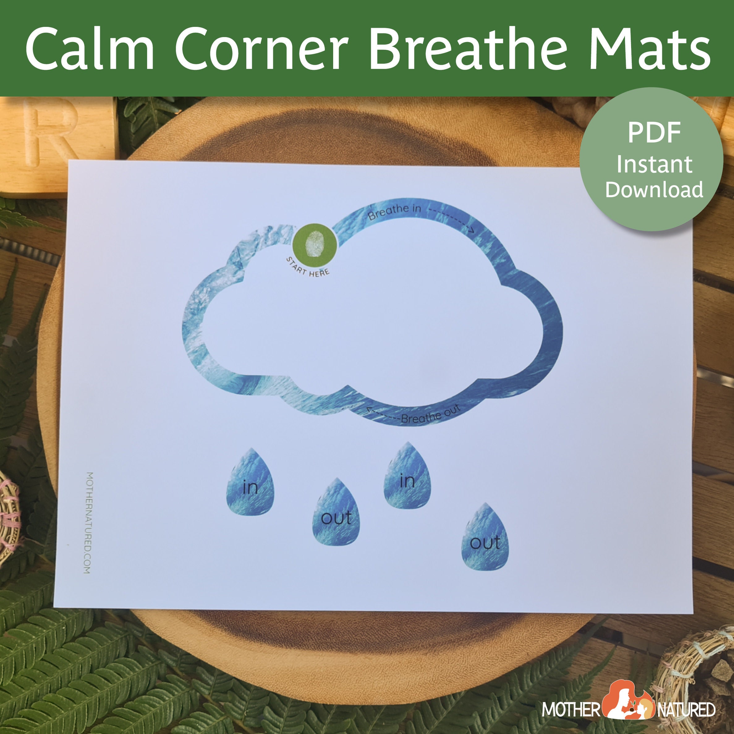 Calm Corner Breathe and Trace Printables Calm Corner Printables Calm ...