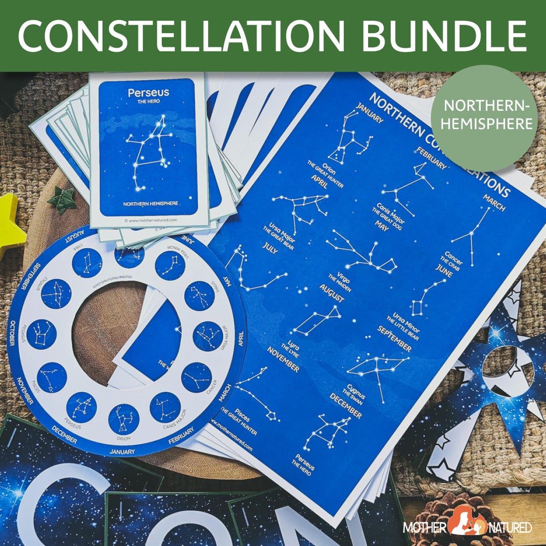 Northern Constellation Pack | NORTHERN Hemisphere Constellation Cards ...