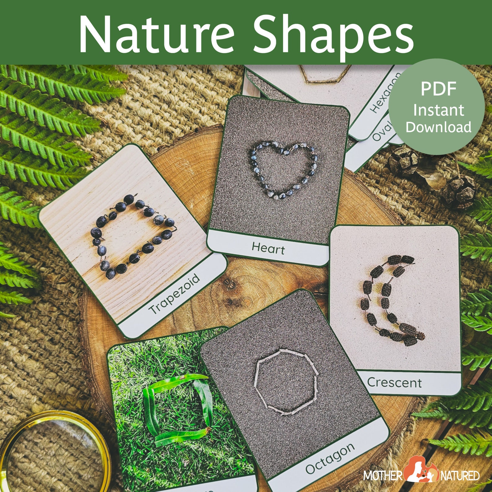 Nature Shapes Loose Parts | Nature Shapes Preschool | Nature Shapes ...