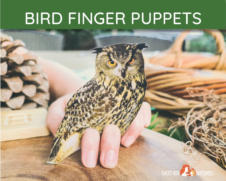 Bird Finger Puppets for Kids Bird Puppet Printable Bird - Etsy