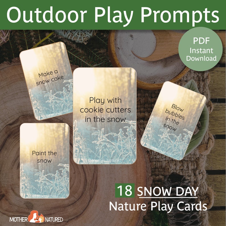 Nature Play Activity Cards Outdoor Play Activity Cards - Etsy
