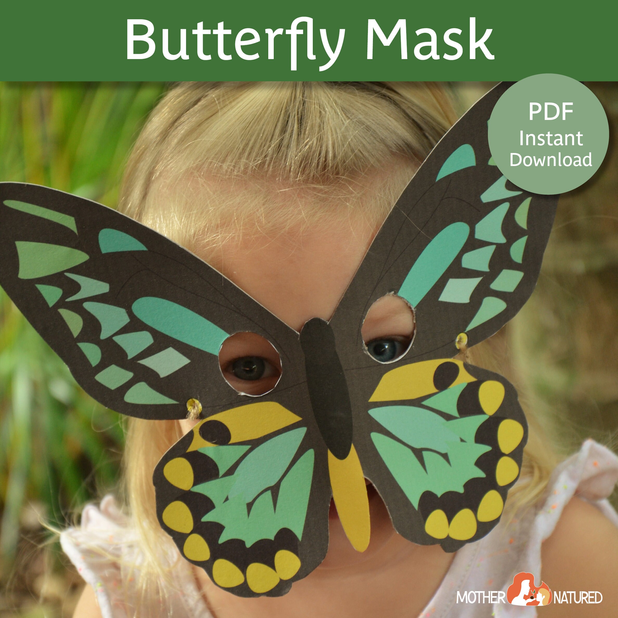 Butterfly Mask Printable Butterfly Mask Butterfly Activity - Etsy