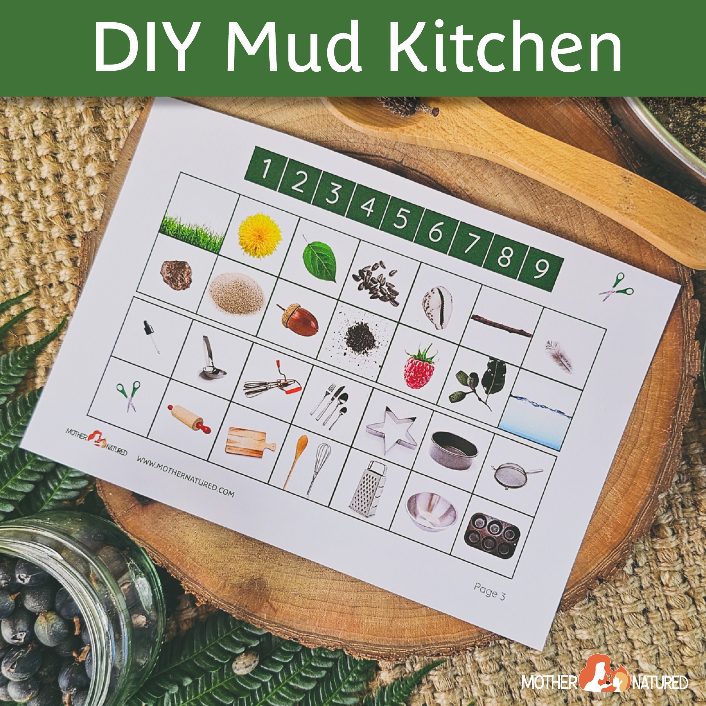 Mud Kitchen DIY Recipe Cards | Mud Kitchen Play Pack | Mud Kitchen ...