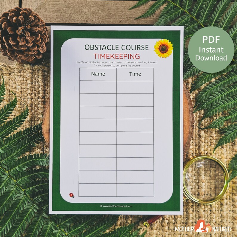 Outdoor Obstacle Course for Kids | DIY Obstacle Course Cards ...