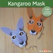 Kangaroo Mask Printable | Kangaroo Mask for Kids | Australian Animal ...