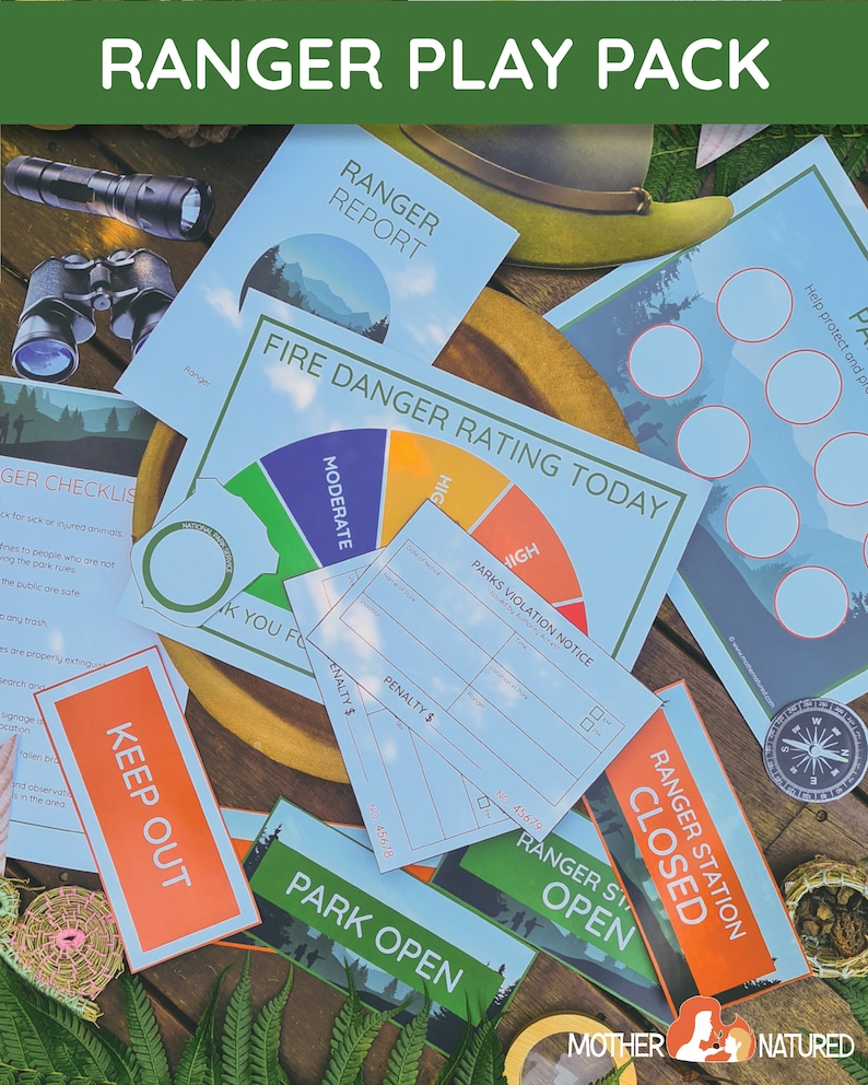 Park Ranger Play Printables | World Ranger Day Printables | Dramatic ...