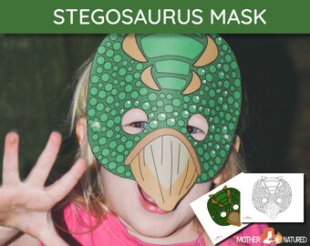 Stegosaurus Mask - Etsy