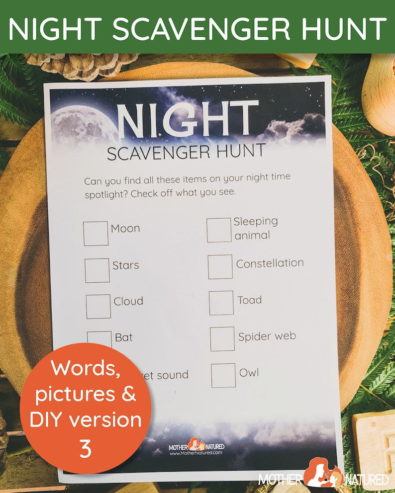 Night Scavenger Hunt | Spotlight Hunt | Spotlight Scavenger Hunt ...