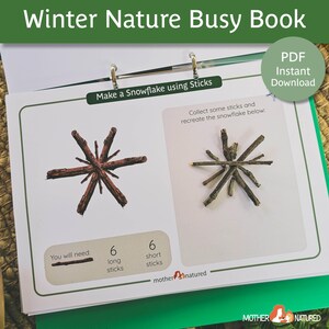 Winter Busy Book for Preschoolers | Winter Nature Busy Book | Winter ...