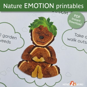 Nature Emotion Printables for Kids | Montessori Emotion Printables ...