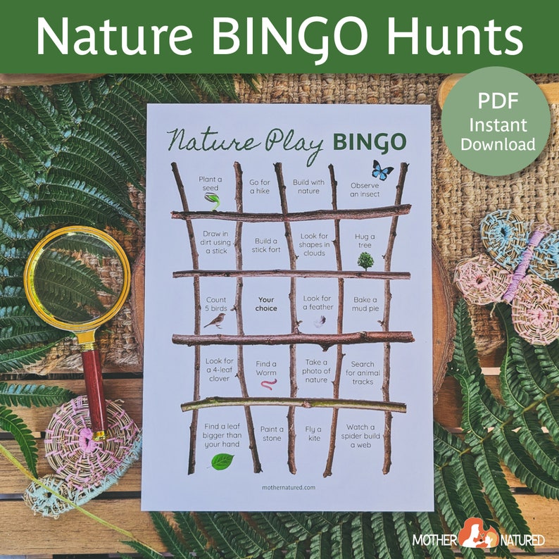 Nature Bingo Activity | Nature Bingo Scavenger Hunt | Nature Bingo Hunt ...