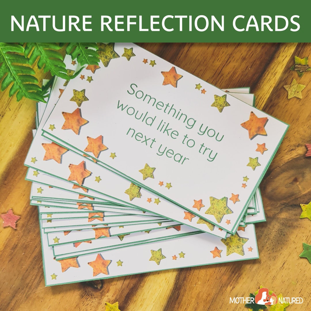 New Year Nature Reflection Cards | Nature Reflection Cards | Nature ...