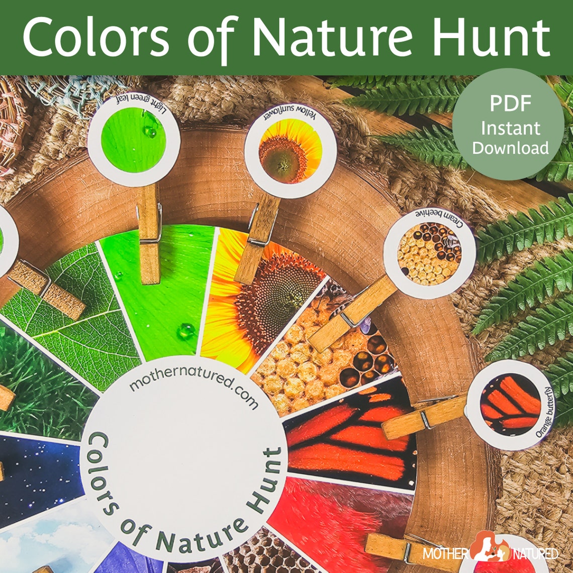Nature Color Hunt | Nature Colour Activity | Nature Color Wheel ...