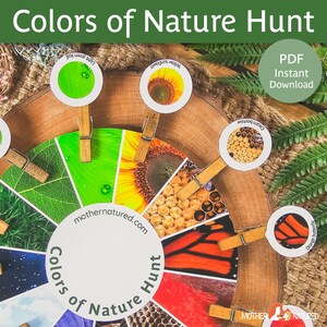 Nature Color Hunt | Nature Colour Activity | Nature Color Wheel ...
