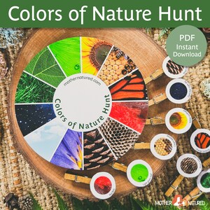 Nature Color Hunt | Nature Colour Activity | Nature Color Wheel ...