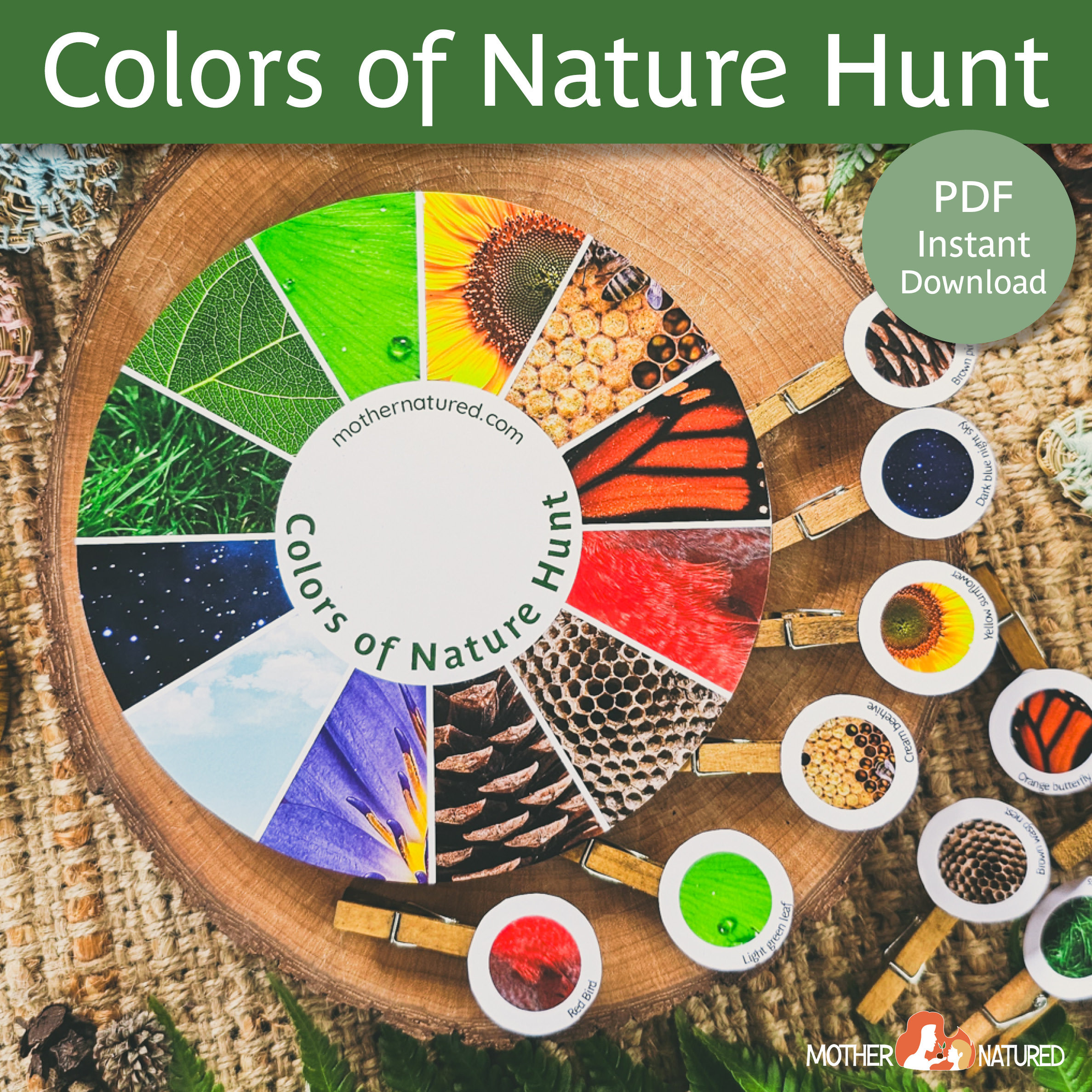 Nature Color Hunt | Nature Colour Activity | Nature Color Wheel ...
