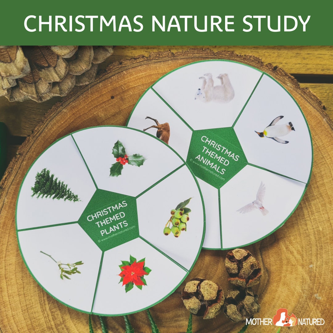 Christmas Nature Study Wheels Christmas Animal Study Christmas Plant ...