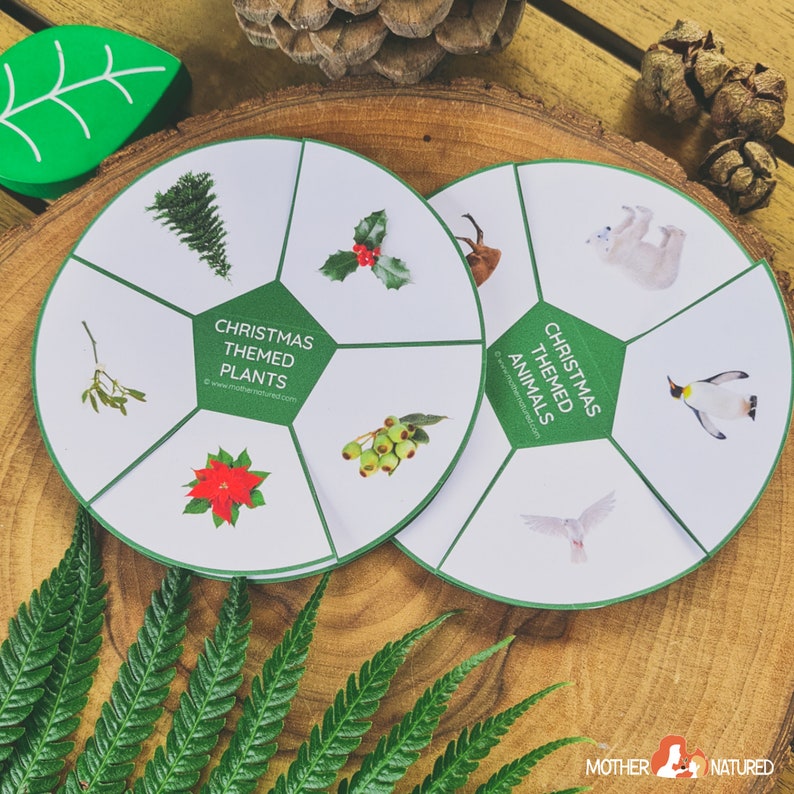 Christmas Nature Study Wheels Christmas Animal Study Christmas Plant ...