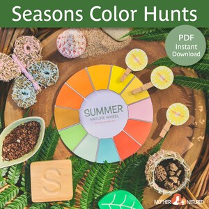 SEASONAL COLOR HUNT | Seasonal Nature Color Wheels | Spring Hunt ...