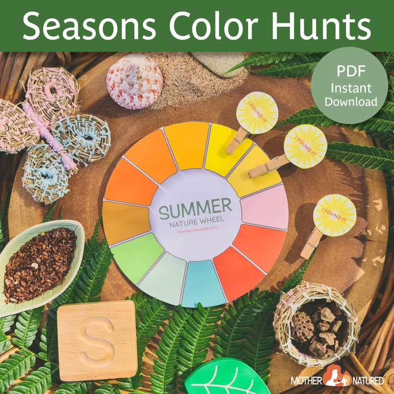 SEASONAL COLOR HUNT | Seasonal Nature Color Wheels | Spring Hunt ...