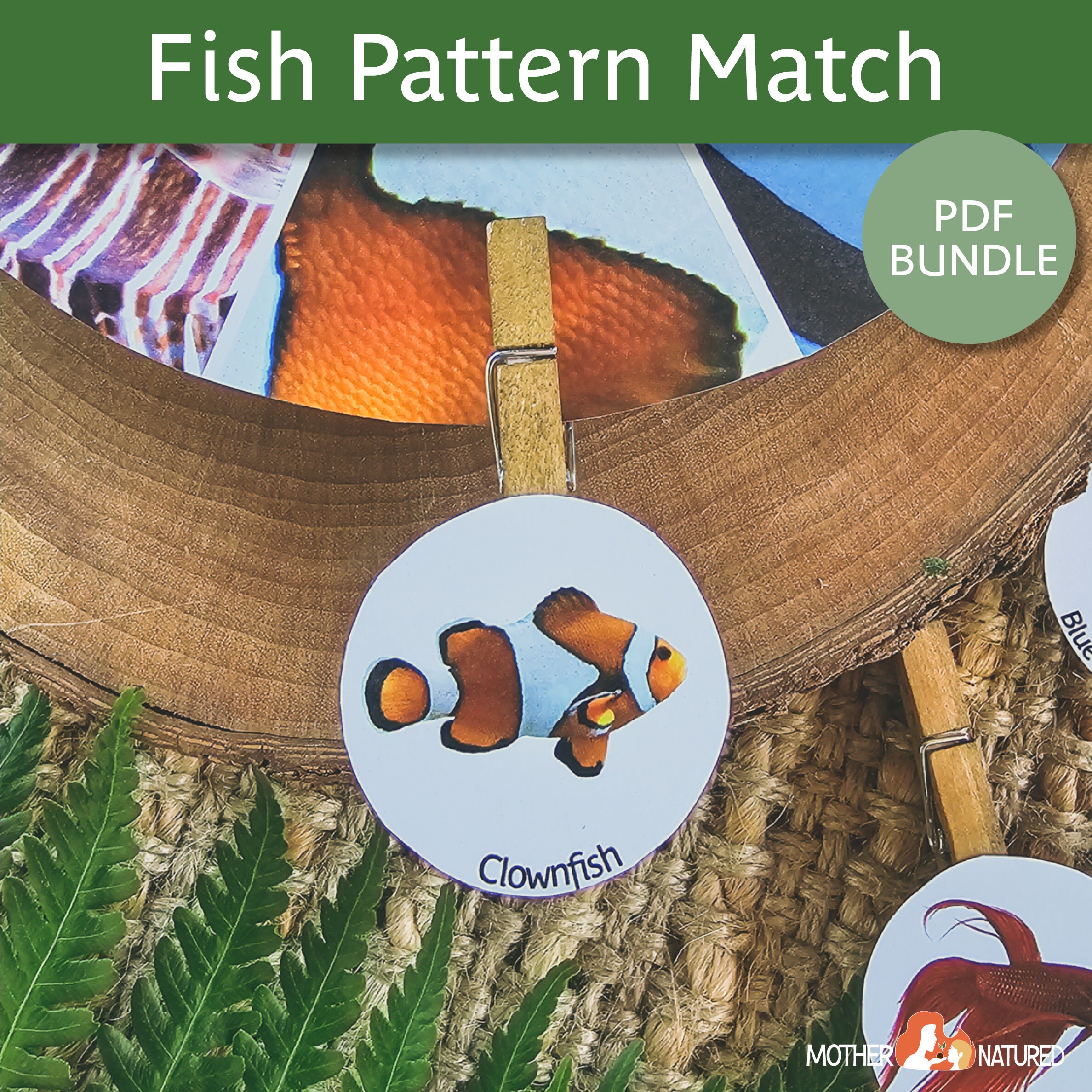 Fish Matching Activity Fish Game Pattern Activity - Etsy