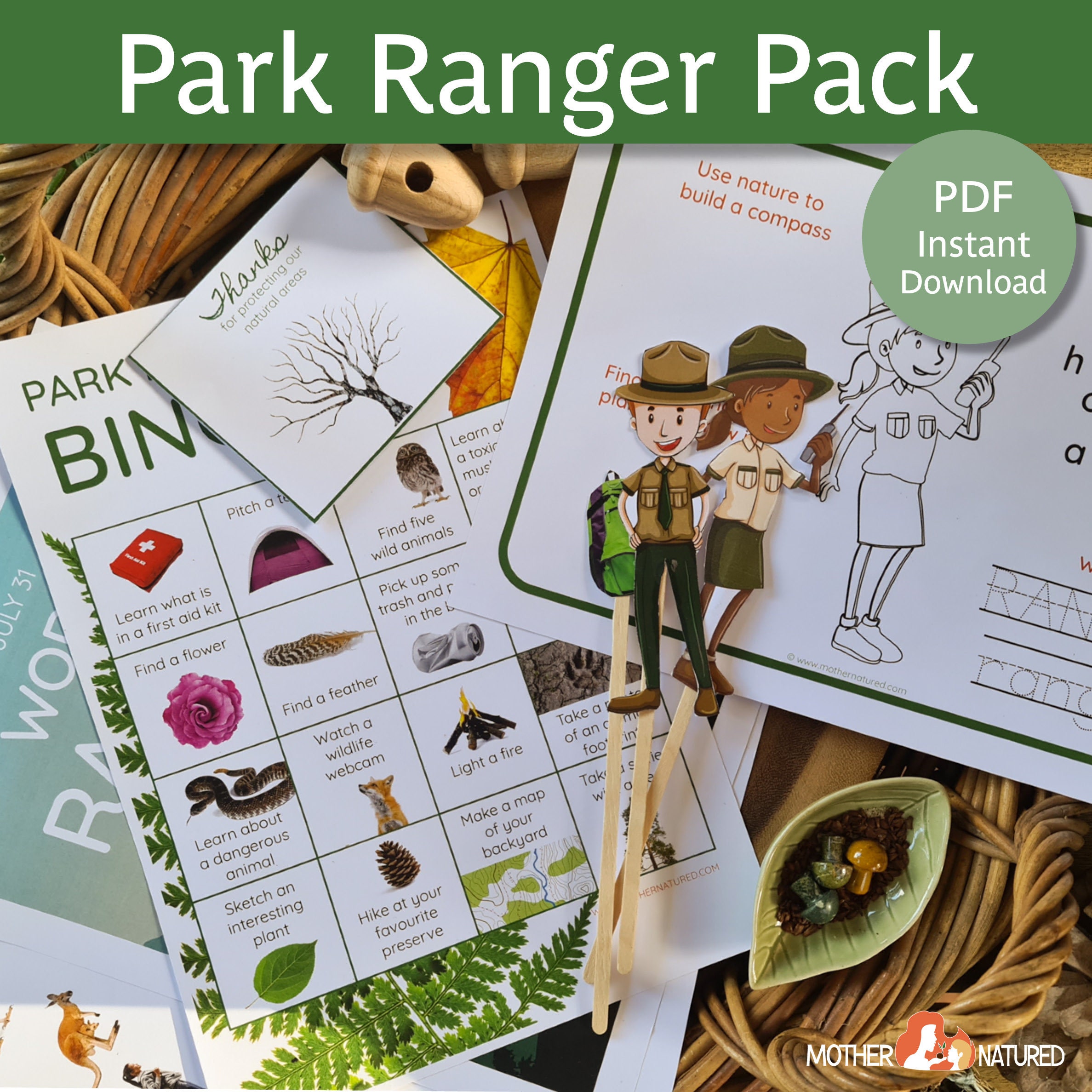 Park Ranger Activity Printables | World Ranger Day | Forest Ranger ...