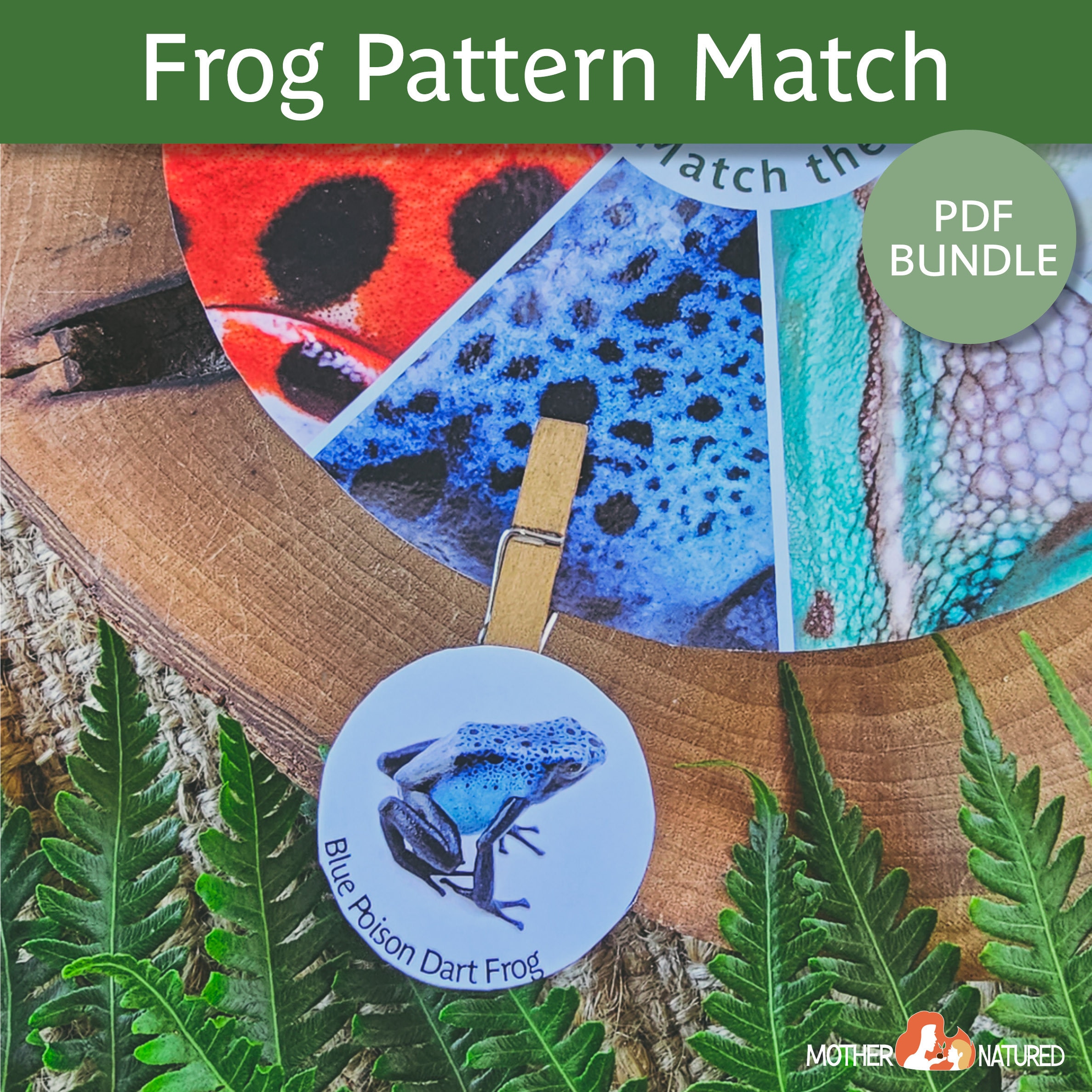 Frog Matching Activity Frog Game Pattern Activity - Etsy