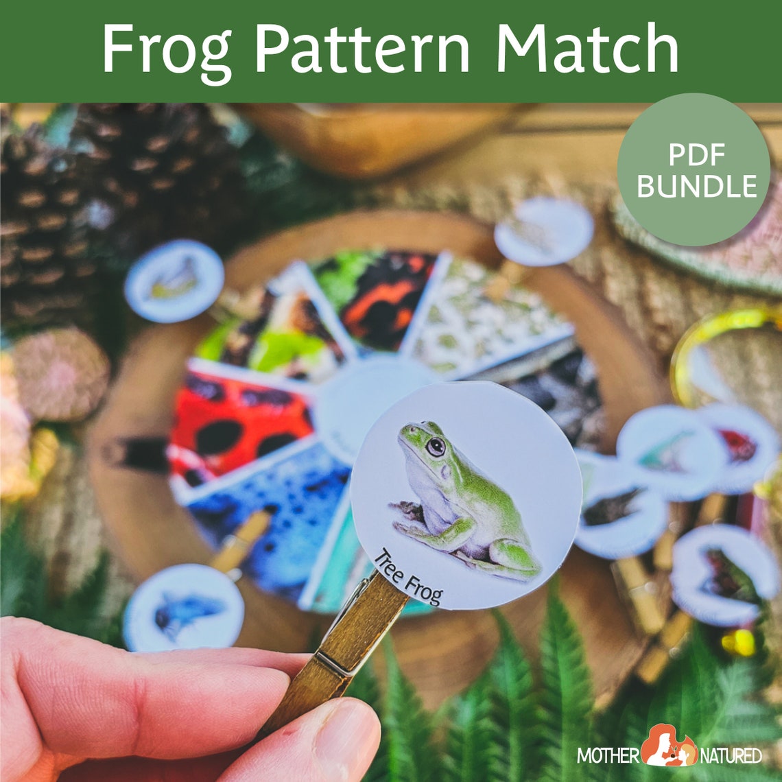Frog Matching Activity Frog Game Pattern Activity - Etsy