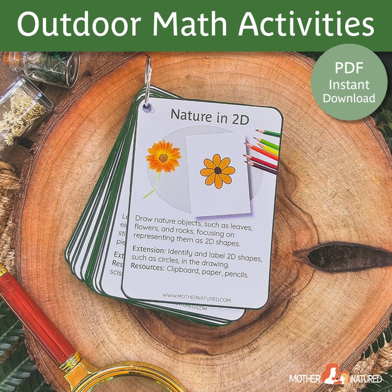 Outdoor Math Activities | Nature Math Activities | Forest School Math ...