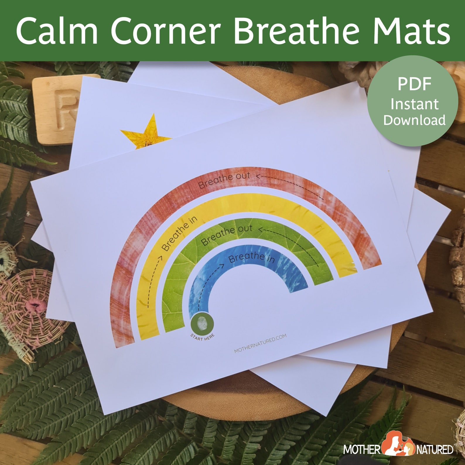 Calm Corner Breathe and Trace Printables | Calm Corner Printables ...