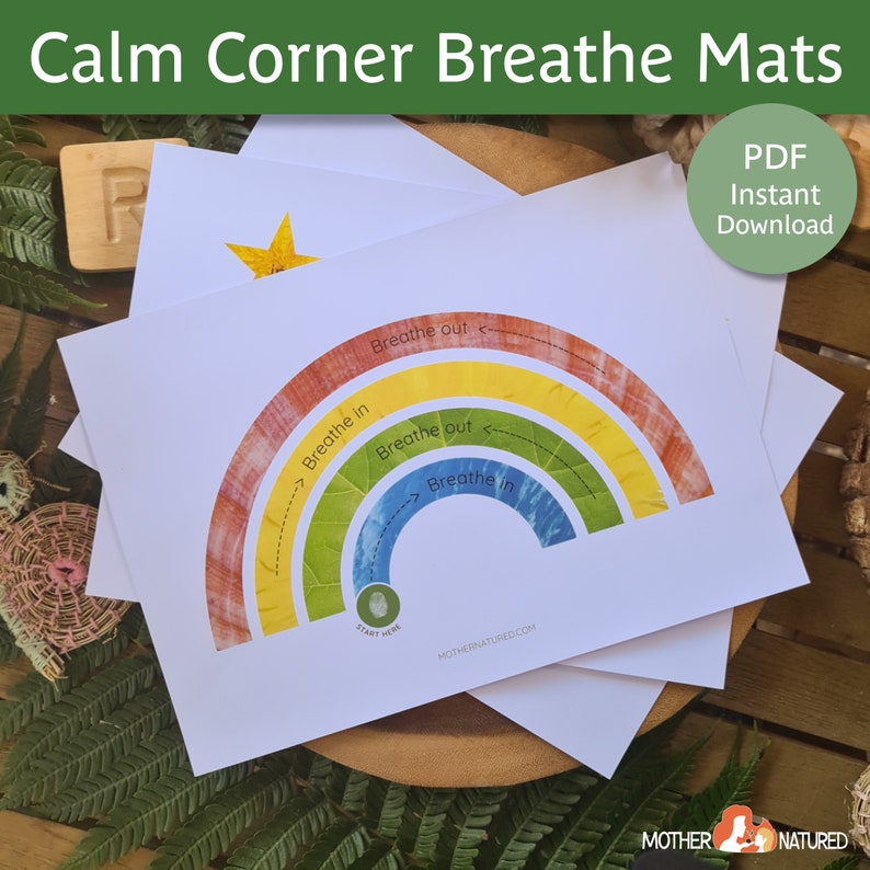 Calm Corner Breathe and Trace Printables Calm Corner Printables Calm ...