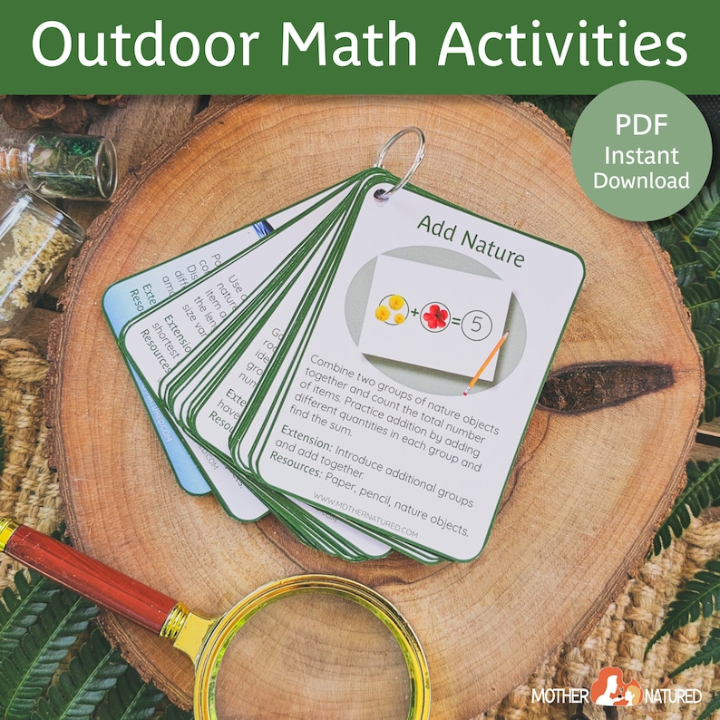 Outdoor Math Activities | Nature Math Activities | Forest School Math ...