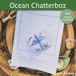 Ocean Chatterbox | Ocean Cootie Catcher | Ocean Chatter Box | Save Our ...