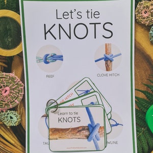 Knot Tying Guide Knot Poster Knot Booklet Knot Tying - Etsy